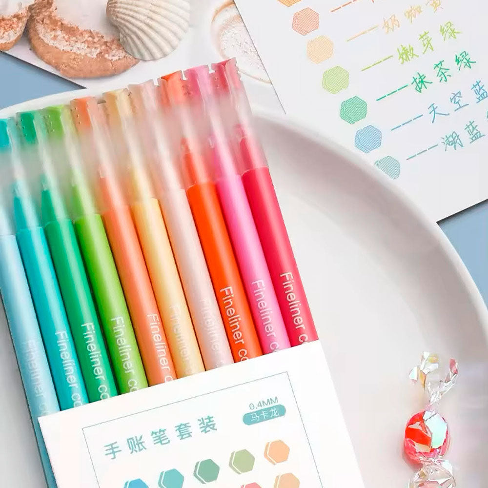 Paquete de Plumas Fineliner Colores Macaron – Chíkidi