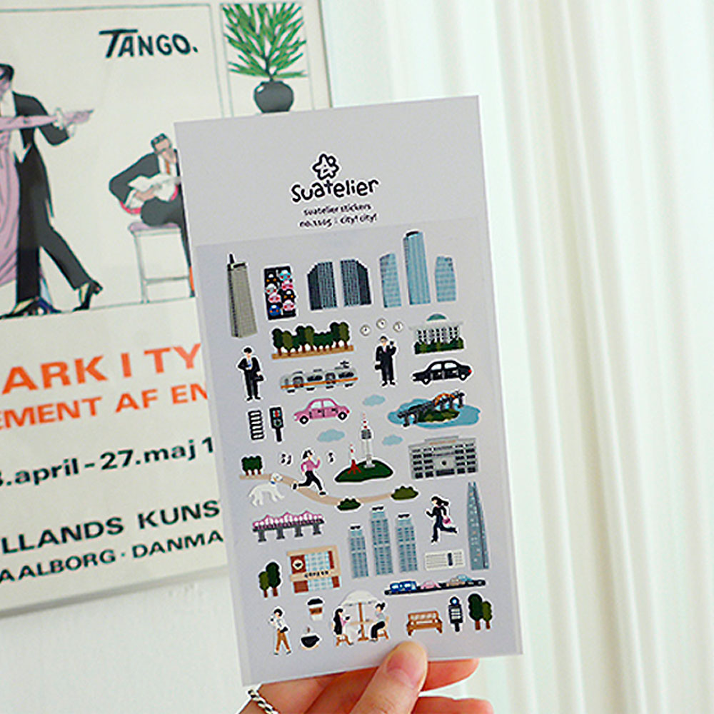 Stickers Vida en la Ciudad - Calcomanías para Journaling – Chíkidi